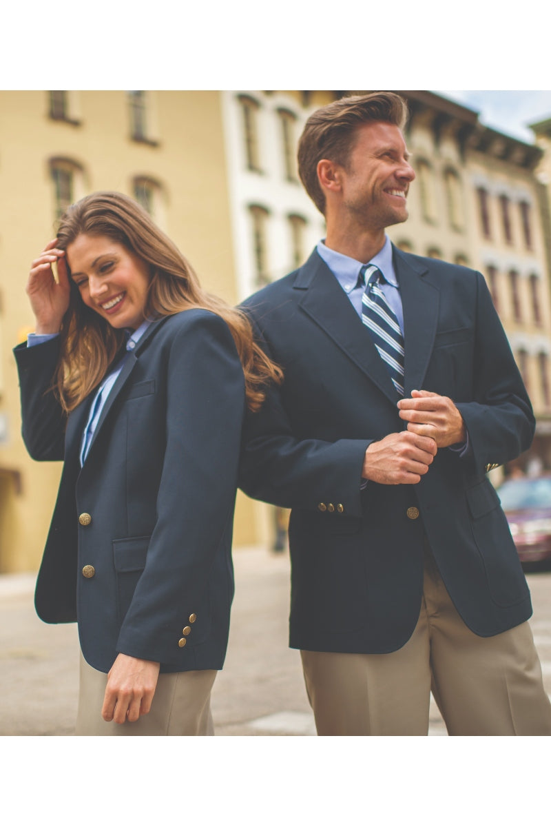 Men's Dark Navy Traditional Blazer – UniformsInStock.com