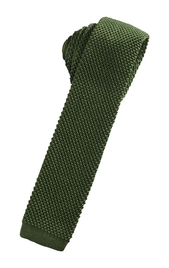 Army Green Silk Knit Necktie – UniformsInStock.com