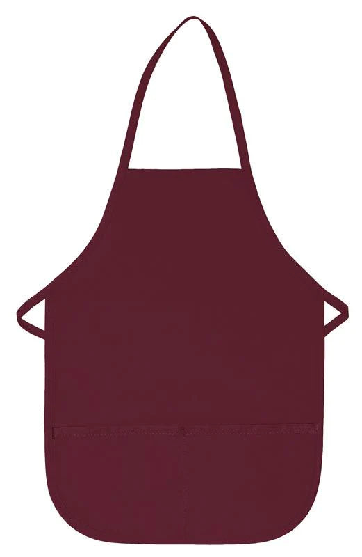 Maroon Kid's XL Bib Apron (2 Pockets) – UniformsInStock.com